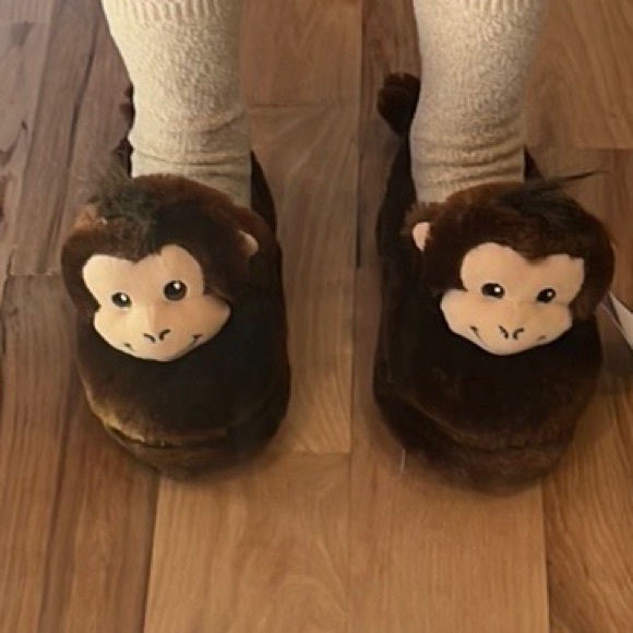 Build-A-Bear | Shoes | Build A Bear Slippers Smiley Monkey House Shoes ...